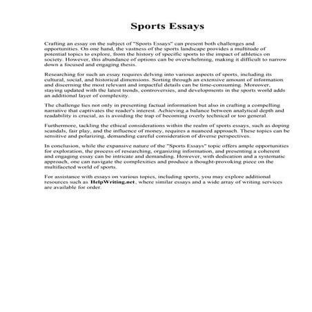 Essay About Sports.pdf