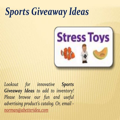 Sports giveaway ideas | PPT