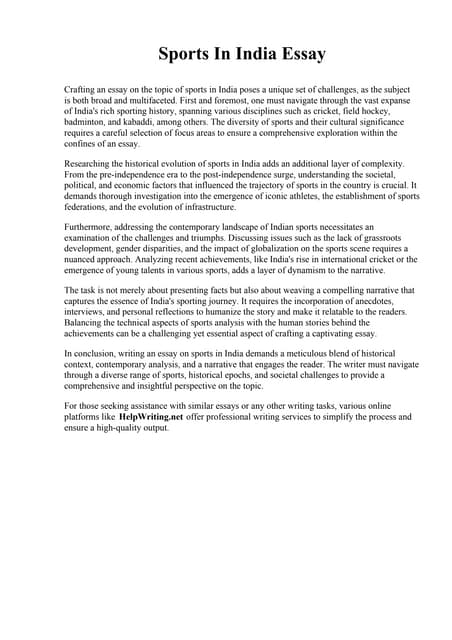Essay On Sport.pdf | Sports