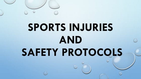 Sports Injuries and Prevention of Sports Injuries | PPTX