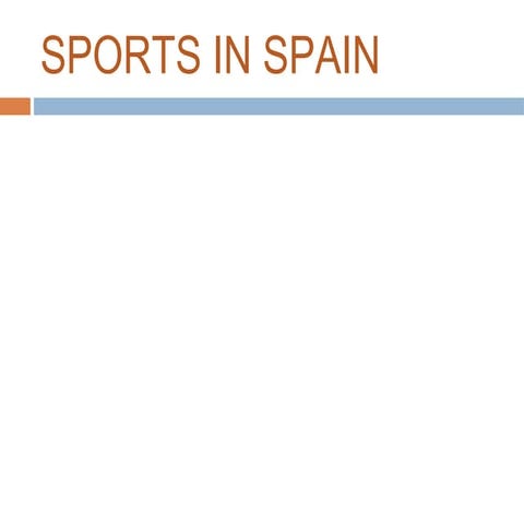 Sports in spain | PPT