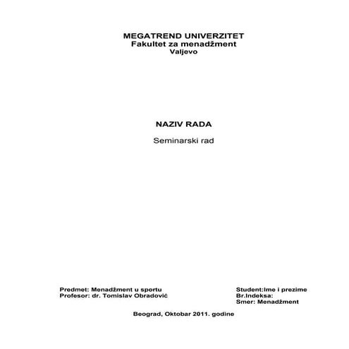 Sportski dogadjaj | DOC