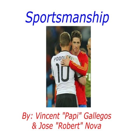 Sportsmanship | PPT