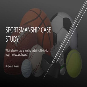 Sportsmanship Case Study | PPT