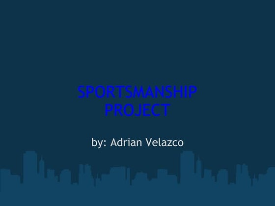 Sportsmanship | PPT