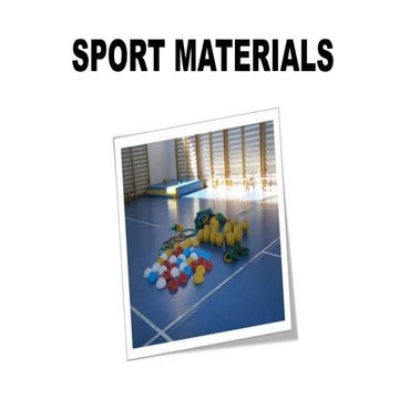 Sport materials | PPTX