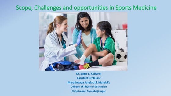 Sports Medicine The Team Approach | PPT