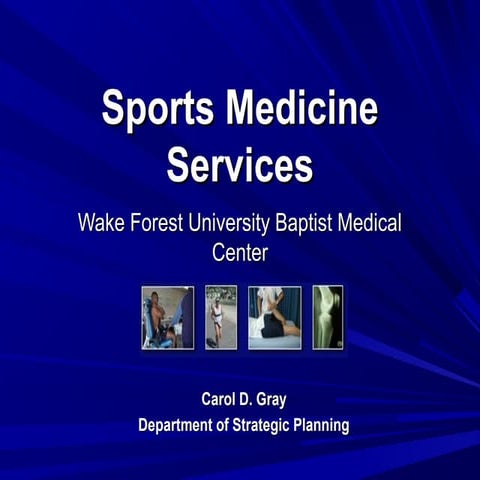 Sports Medicine Services | PPT