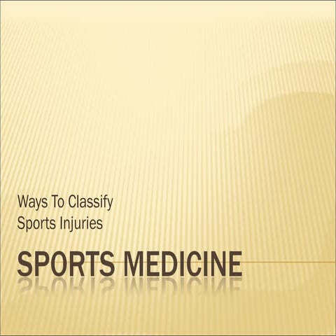 Sports med powerpoint 2011 | PPT