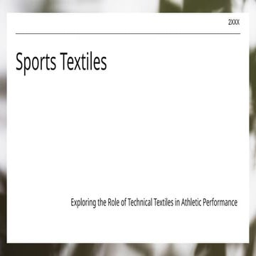 Sports Textiles.pptxtttttrrrrrrrrrrrrrrr | PPT