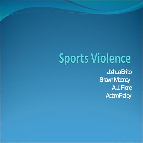 Sports Violence | PPT