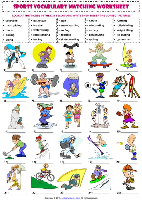 Jobs occupations professions vocabulary matching exercise worksheet | PDF