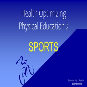 HEALTH OPTIMIZING PHYSICAL EDUCATION H.O.P.E. 2 | PPTX
