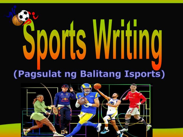 Sports Writing for campus journalism students | PPTX