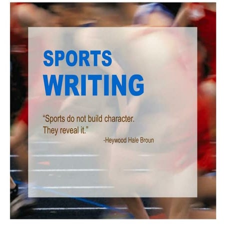 SPORTS WRITING | PPT