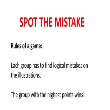 Spot the-mistake-game (1) | PDF