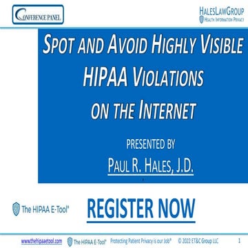Don't Let HIPAA Violations Happen: Tips for Staying Safe Online | PPT
