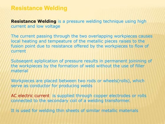 spot welding | PPTX