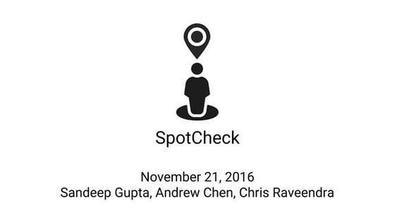 Spot.Check Design Presentation | PPT