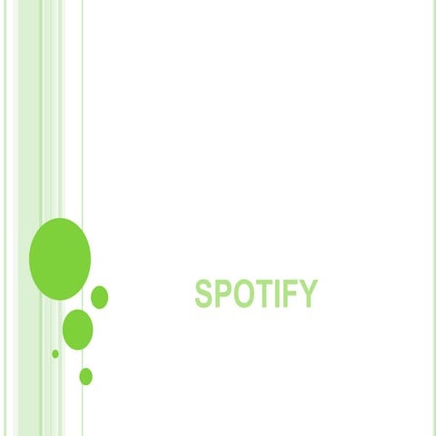 PRESENTACION DE SPOTIFY// PDF. CREATION. | PDF