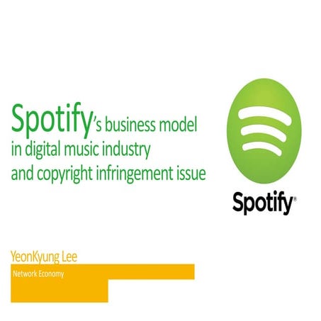 Spotify's business model and copyright infringement issue | PDF ...