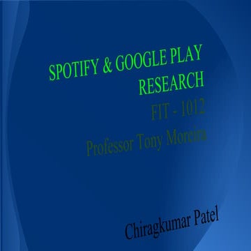 Spotify research | PDF