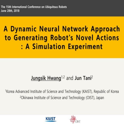 A Dynamic Neural Network Approach To Generating Robots Novel Actions A Simulation Experiment Ppt