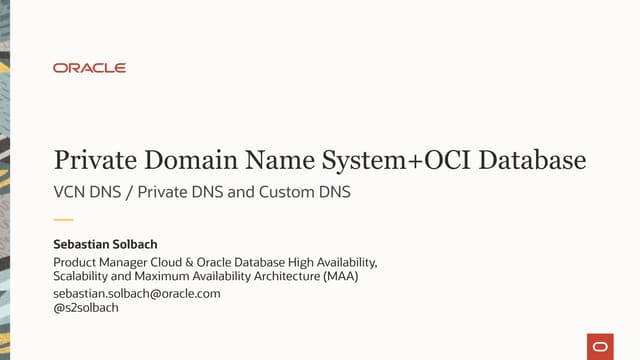 Spotlight Private Dns Oraclecloudservices Pdf