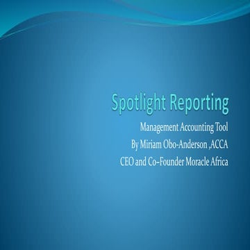 Spotlight Reporting - 25th November 2020 | PPTX