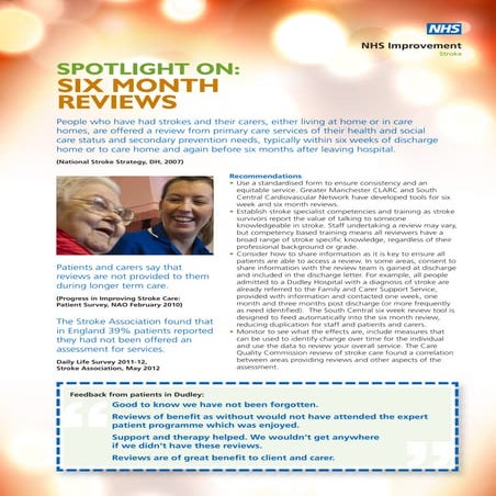 Spotlight on six month reviews in stroke treatment | PDF