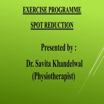 Spot reduction: A challenging task | PPTX