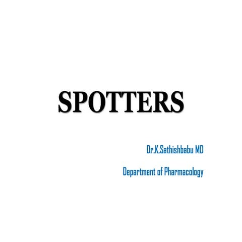 SPOTTERS karur 1.pdf pharm spotter for practical | PDF