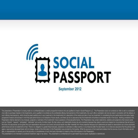 Social Passport presentation | PPTX