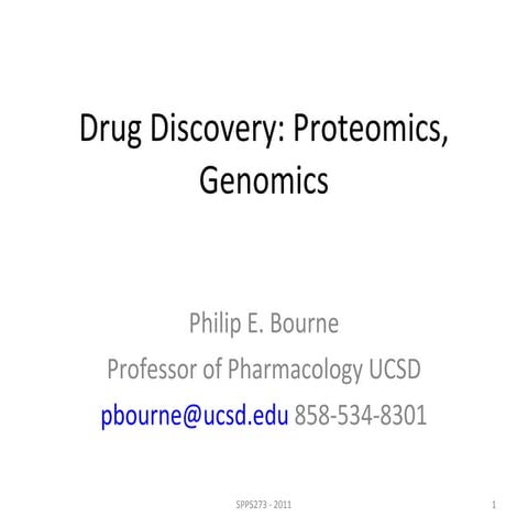 Genomics and Proteomics - Impact on Drug Discovery | PPT