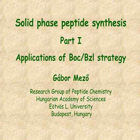 A peptide is a short chain of amino acids joined by peptide bonds. They ...