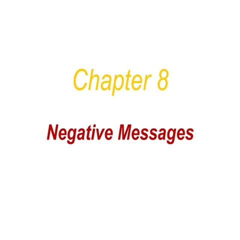How to write Negative Messages | PPT