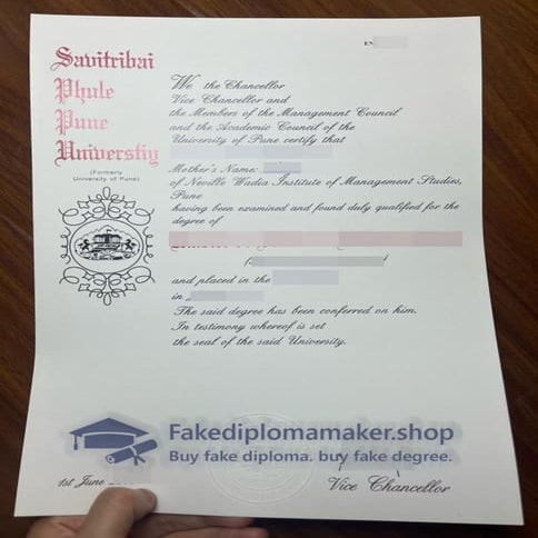 SPPU diploma, buy Savitribai Phule Pune University degree | PDF