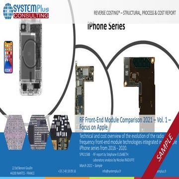 RF Front-End Module Comparison 2021 – Vol. 1 – Focus on Apple | PDF