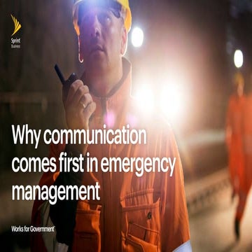 10 points you have to know about Emergency Management Communications | PDF