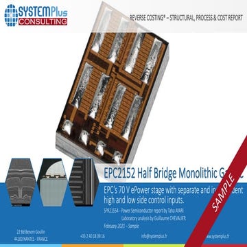 EPC2152 half bridge Monolithic GaN IC | PDF