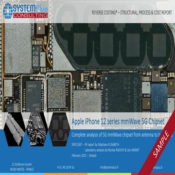 Apple iPhone 12 series mmWave 5G Chipset and Antenna | PDF