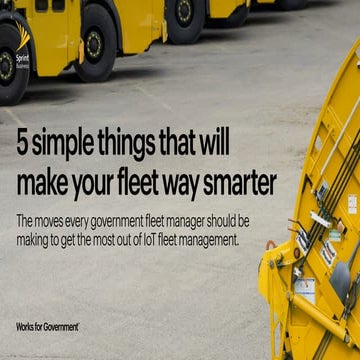 5 simple things that will make your fleet smarter | PDF