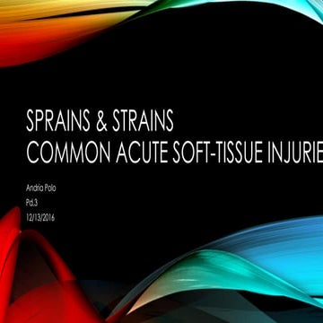 Sprains and Strains in physiotherapy.ppt