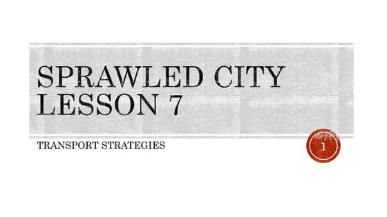 Urban transportation planning | PPT | Civil Engineering Industry ...