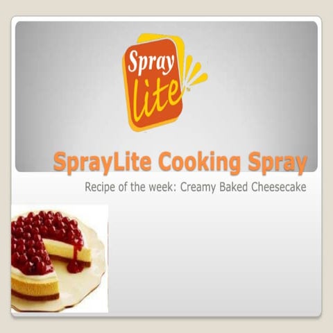 SprayLite Recipe of the Week | PDF