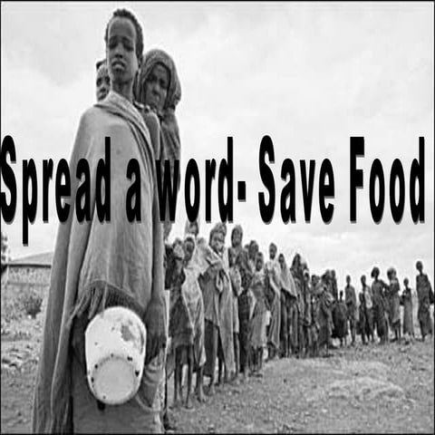 Spread A Word Save Food | PPT