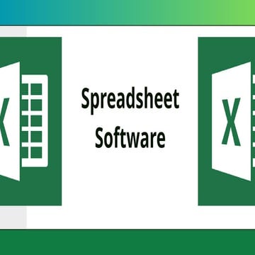Spreadsheet Software in Information and Communication Technology | PPTX