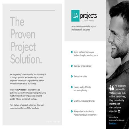 UA Projects - The Proven Projects Solution Presentation | PDF | Human ...