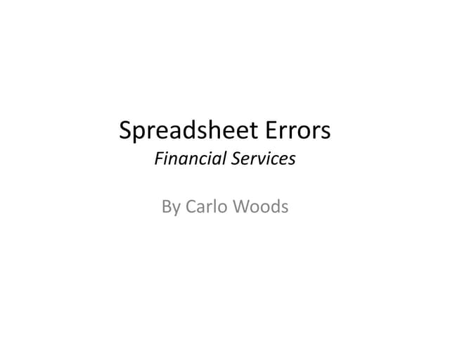 'Spreadsheet' | PPTX