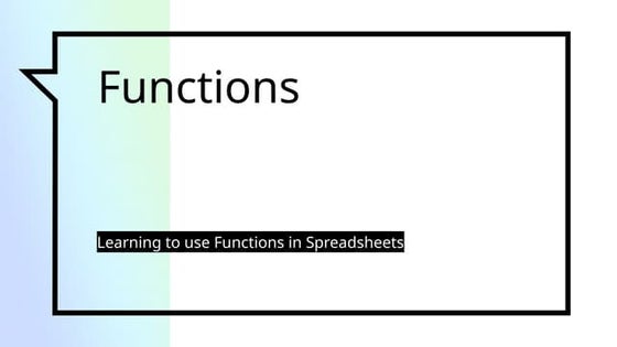 Spreadsheets - Basic formula introduction.pptx